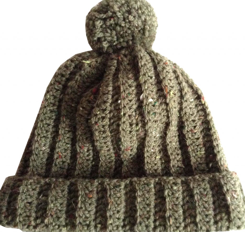 Eerste blog, snelle winterse muts haken - De Hobbyvlinder